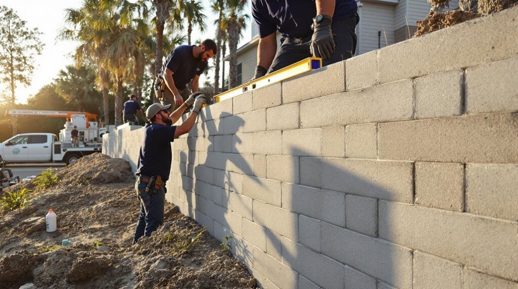 Retaining Wall Contractor | Seamless Concrete Contractors - Jacksonville